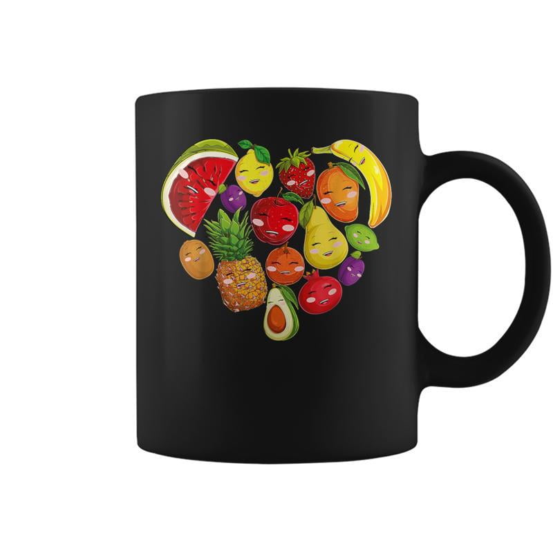 Fruits Collage Cute Heart Fruit And Vegetables Coffee Mugs - Walmart.com