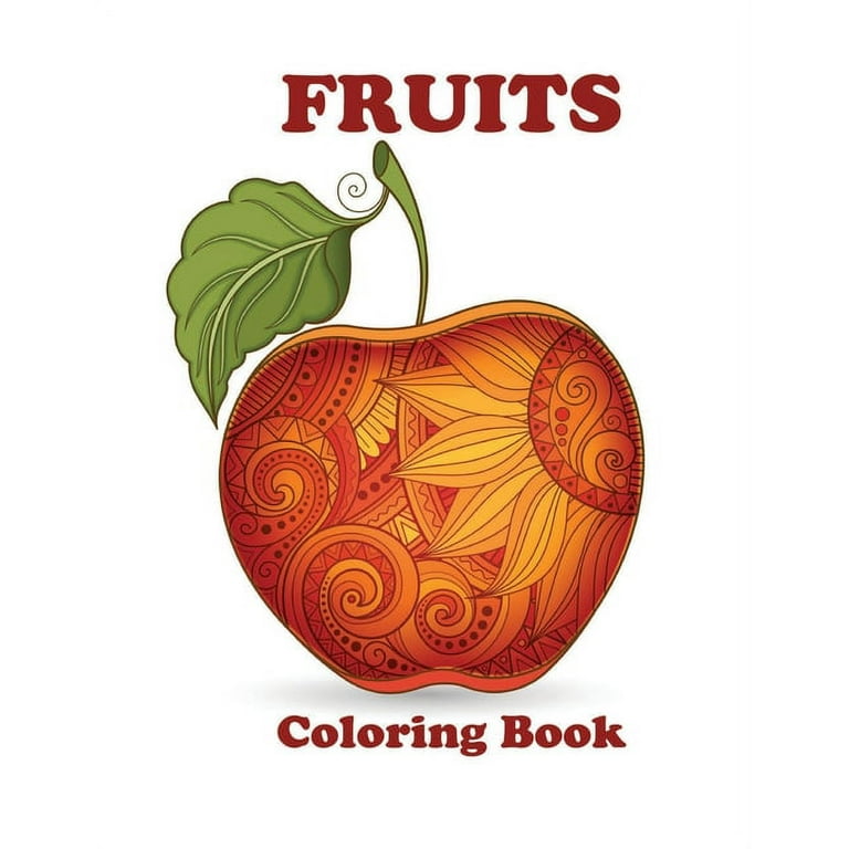 simple fruit coloring pages
