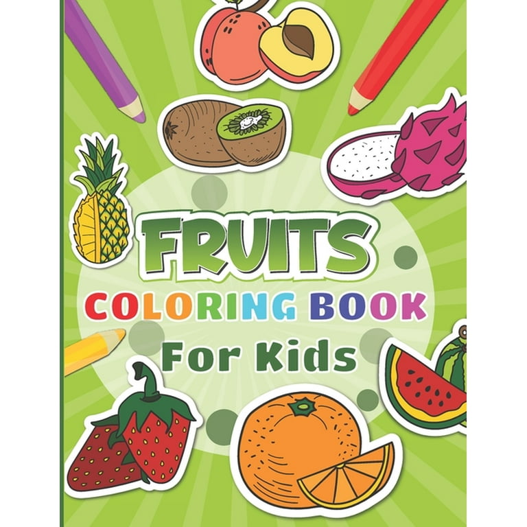 fruit coloring pages kids