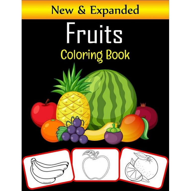 fruits coloring pages for preschoolers