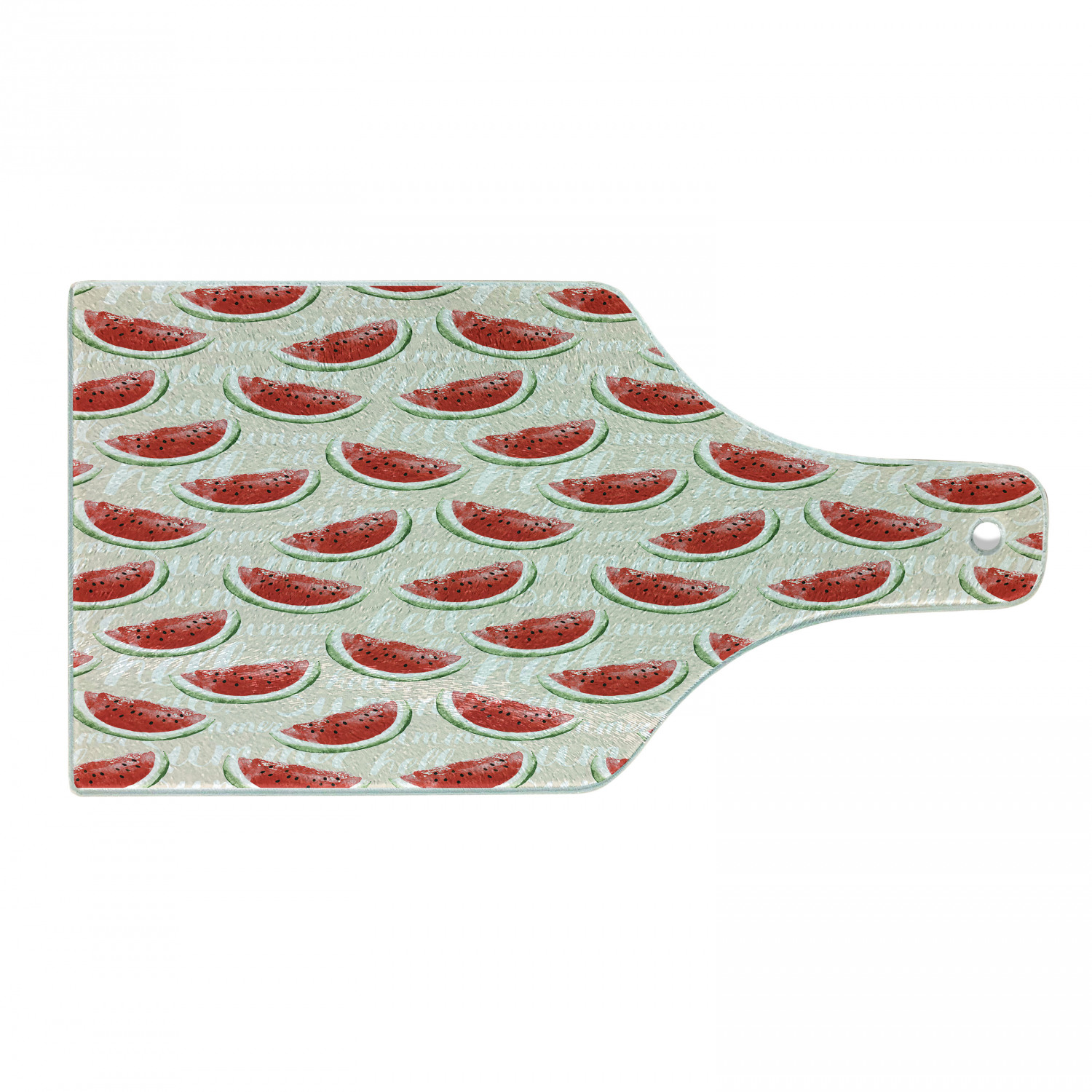 Fruits Cutting Board, Watercolor Fresh Watermelons Yummy Summer Food ...