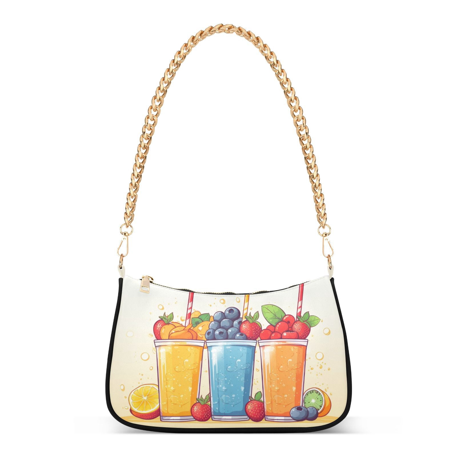 Fruits DrinksWomen Small Shoulder Bag Crossbody Tote Hobo Bags Purse ...