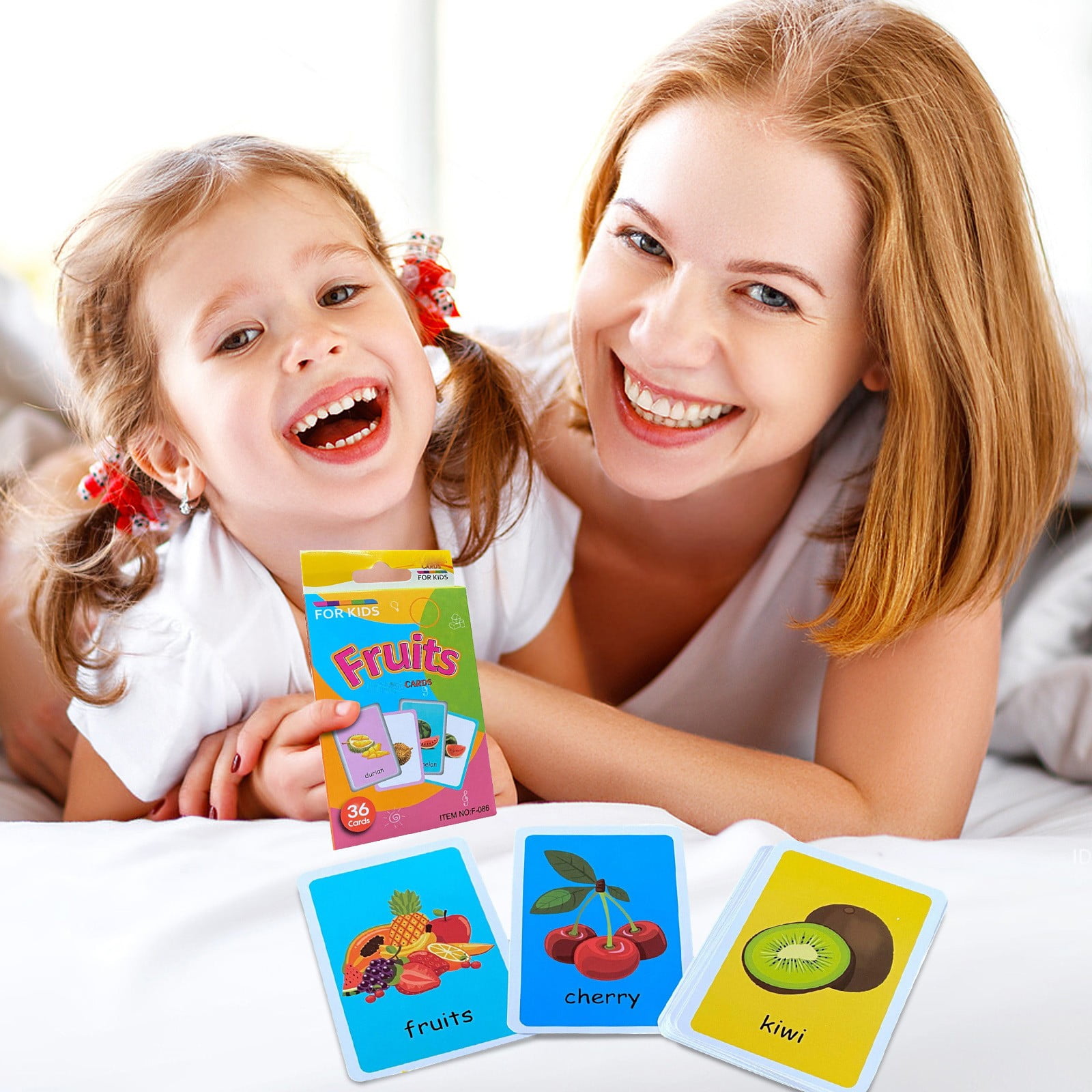 Fruits Flash Cards, 36 Cards, Small Boxes for Toddlers, FlashCards ...