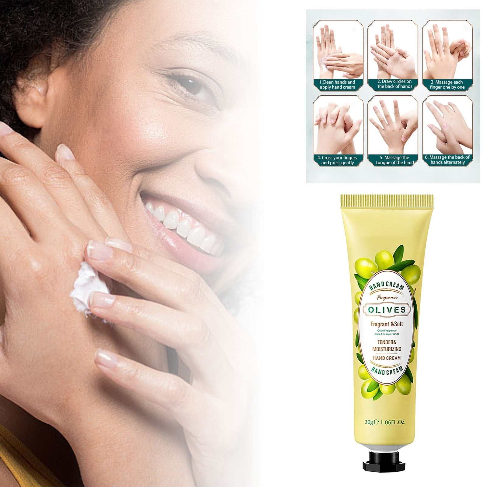 Fruits Fragrance Hand Cream, Moisturizing Hand Care Cream Travel Gift ...