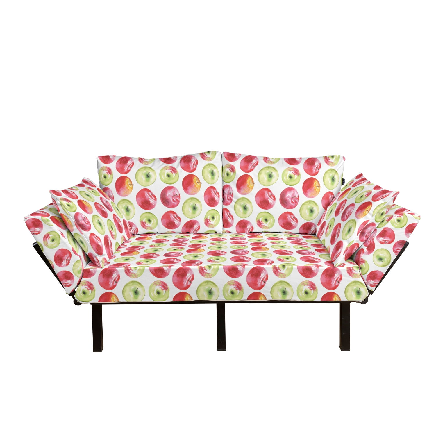 Fruits Futon Couch, Watercolor Macoun Cameo and Granny Smith Drawing in ...