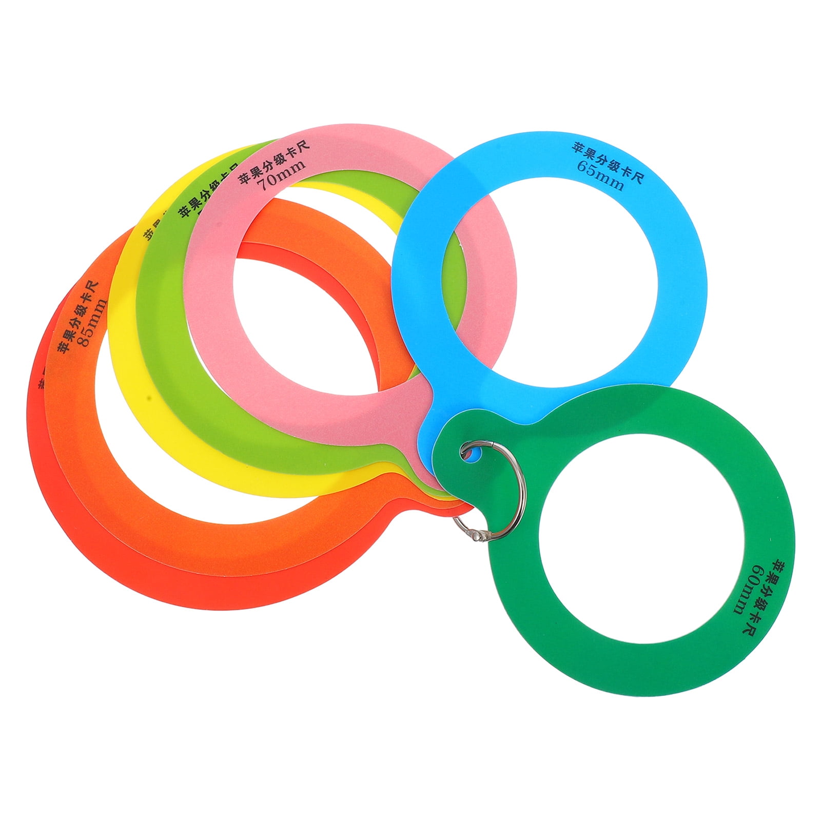 Fruits Measuring Circle Plastic Fruits Sizing Board Diameter Gauge ...