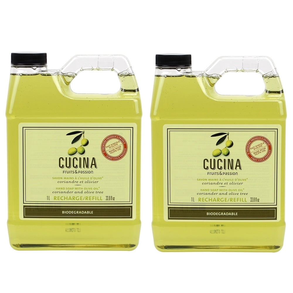 Fruits & Passion Cucina Hand Soap Refill, Coriander and Olive Tree, 33. ...