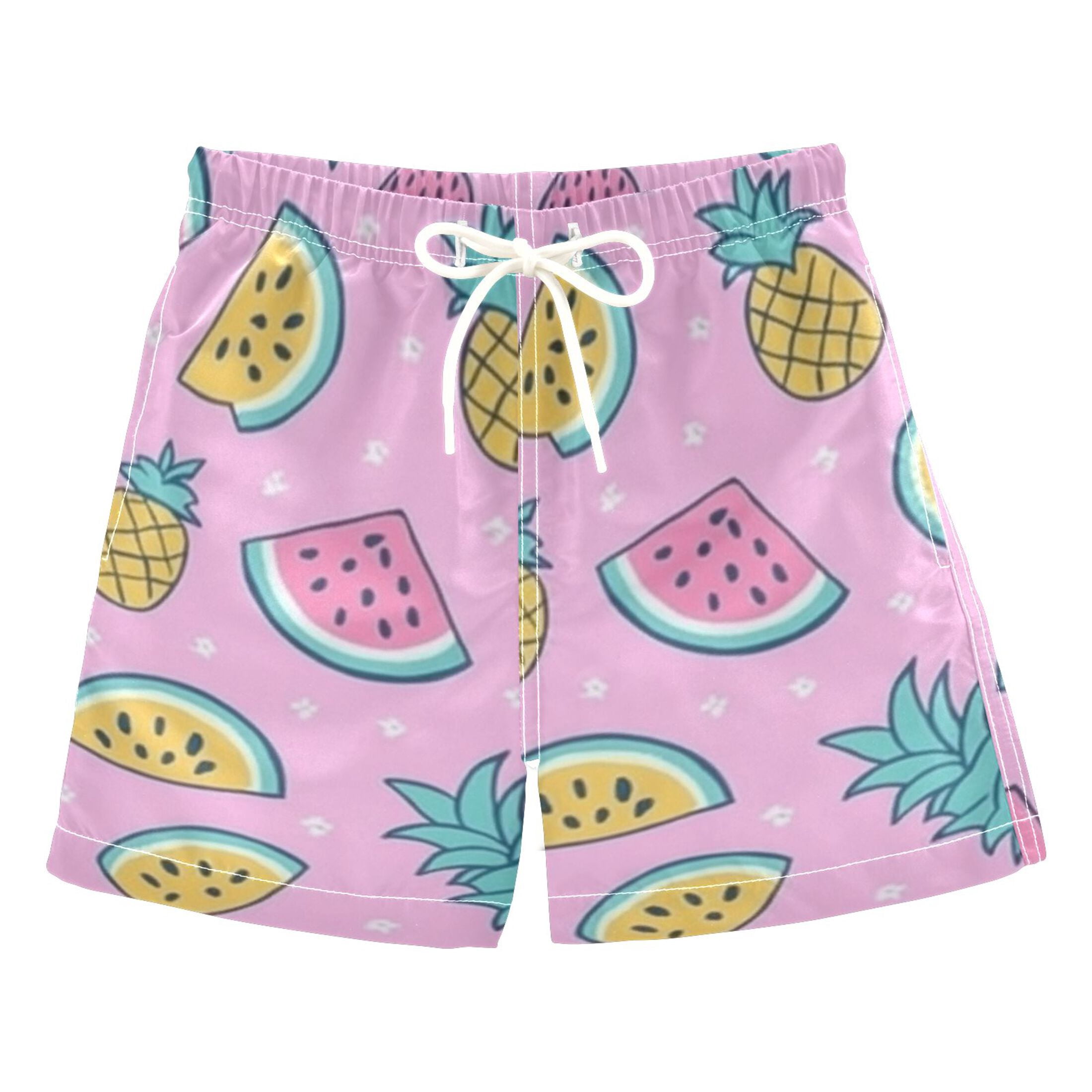 Fruits Pattern Design Swim Trunks Quick Dry Beach Pool Board Shorts ...