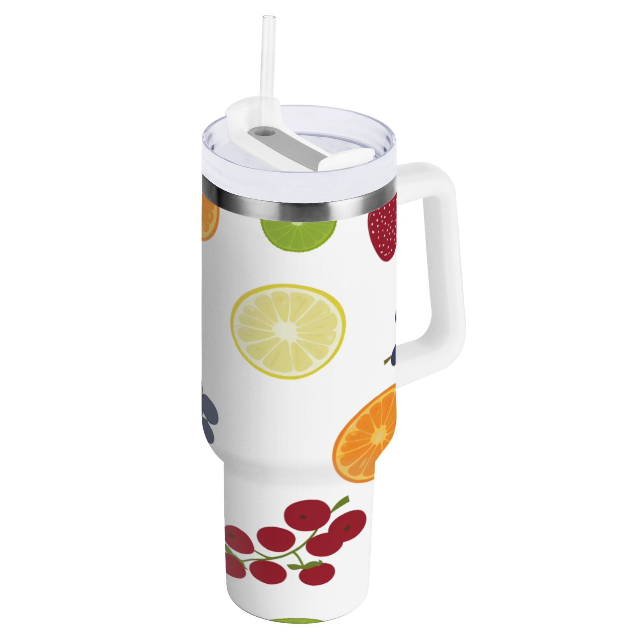 Fruits Pattern Design Water Bottles 30oz Insulated Tumblers Double ...