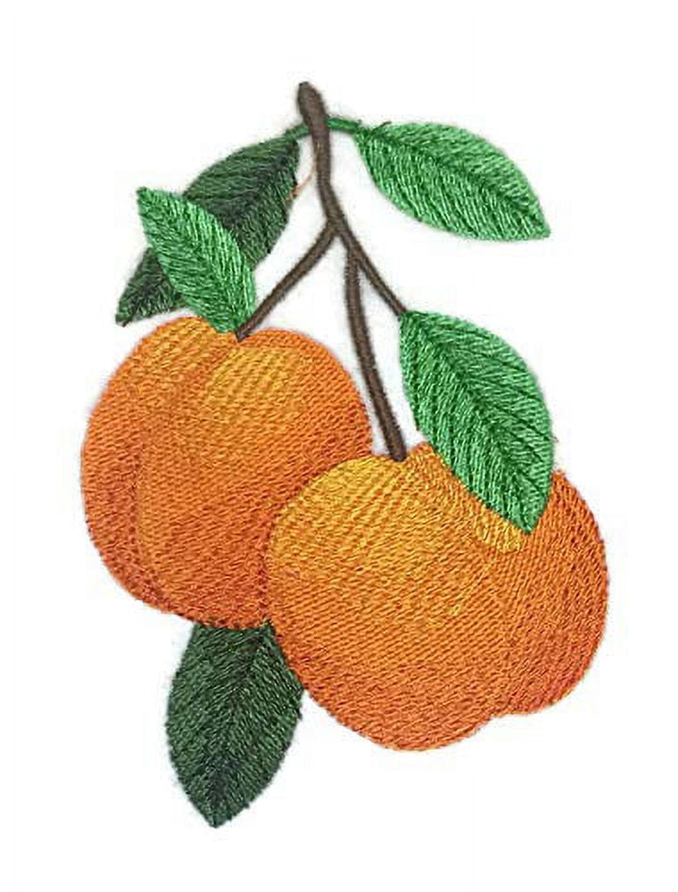 Fruits [Peaches] Embroidered Iron on/Sew Patch [4.8"x"3.2"] - Walmart.com