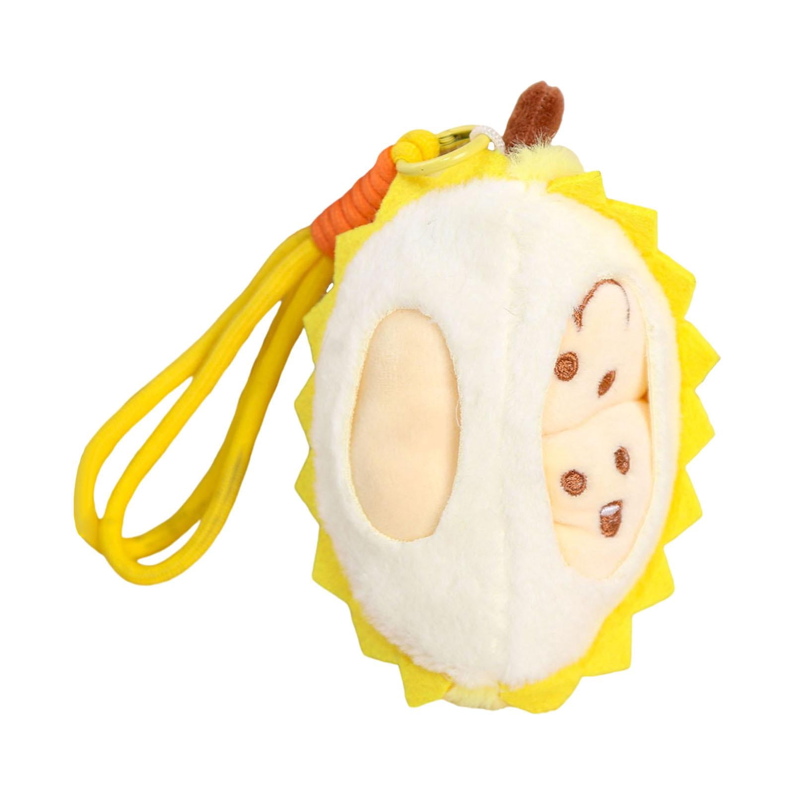 Fruits Plush Toy Soft Plush Durian Keychain Cartoon Stuffed Doll ...