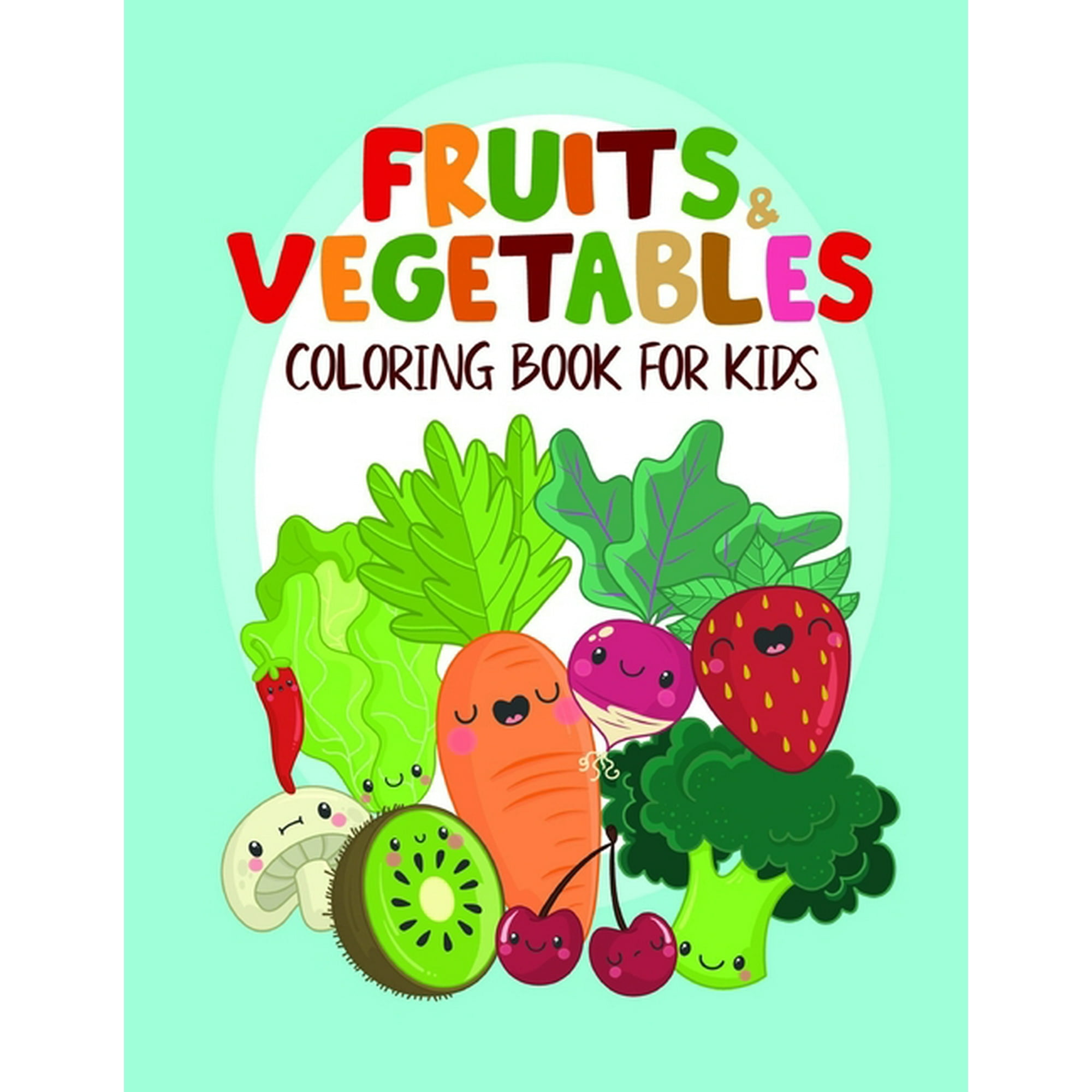 Coloring Pages For Kids Fruits And Vegetables