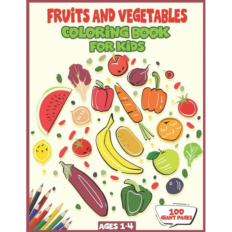coloring book for kids vegetables