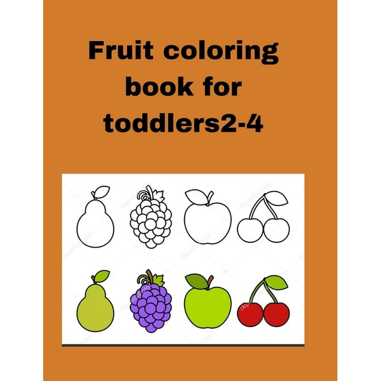 preschool fruit coloring pages