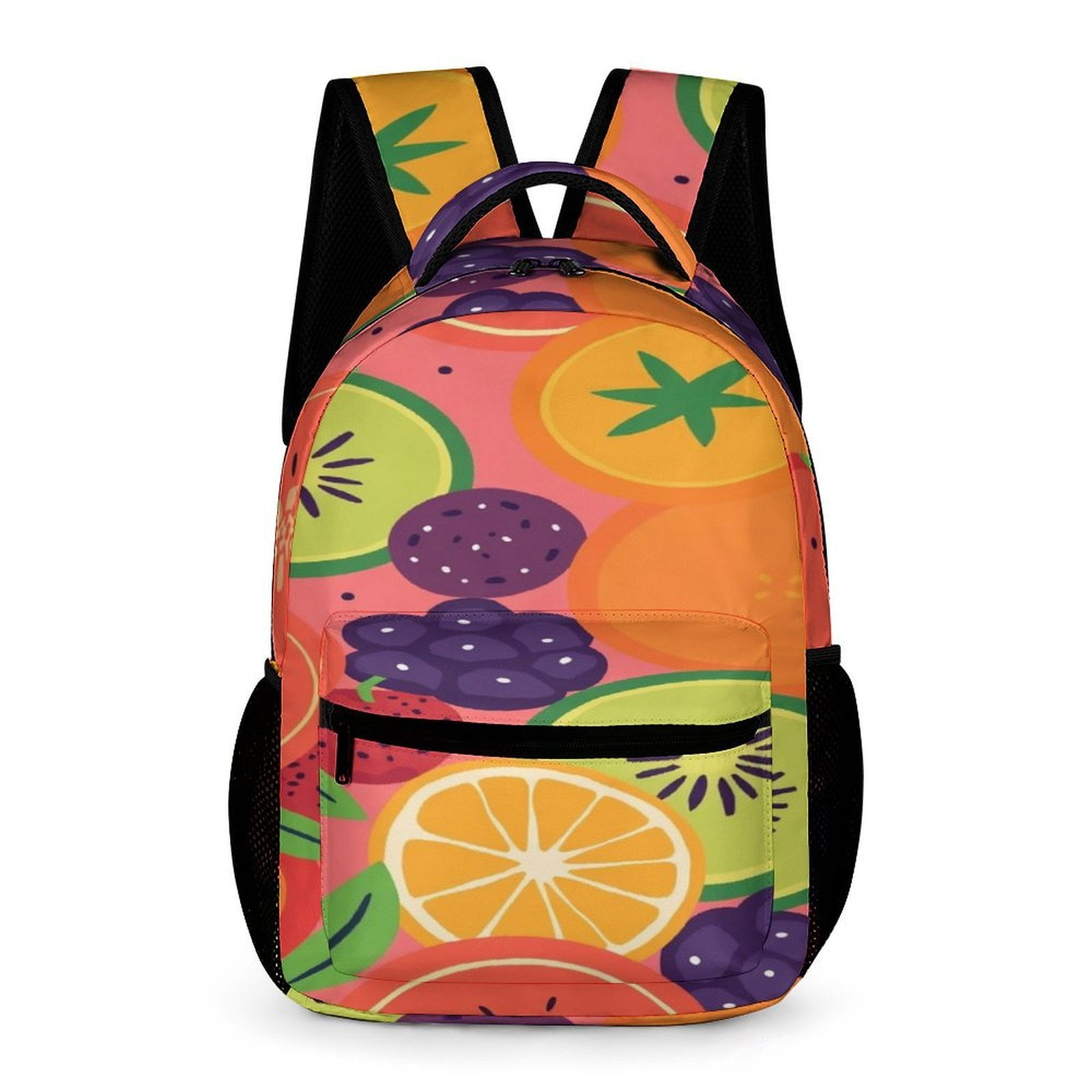 Fruity Colorful Pattern Backpacks Travel Bag Casual Laptop Daypack ...