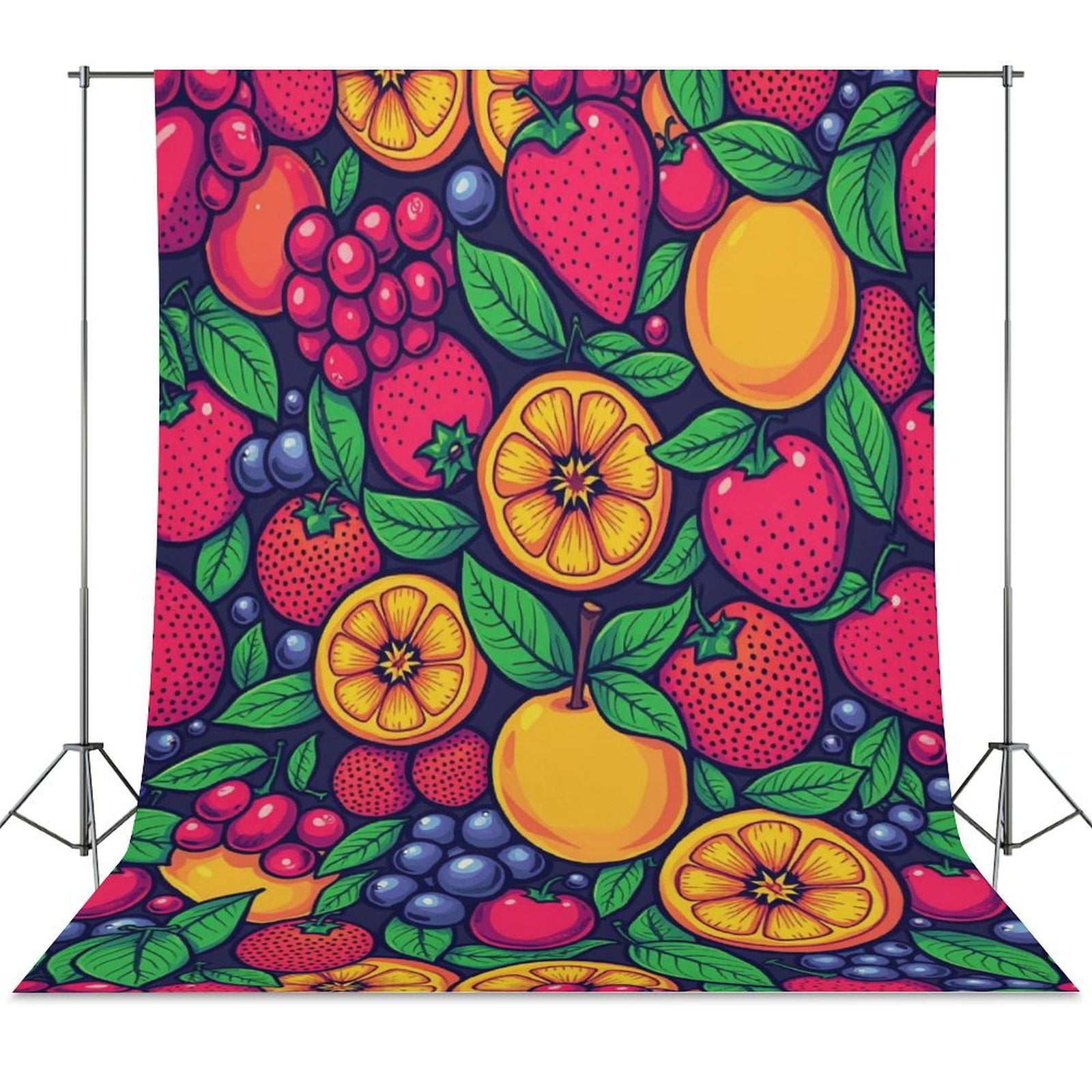 Fruity Colorful Pattern Party Backdrop Birthday Decoration Backgrounds ...
