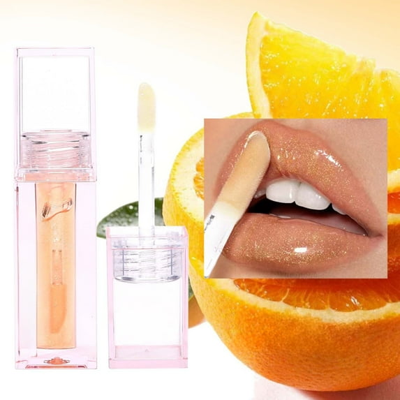 Fruity Four Color Transparent Lip Gloss - Fine Glitter Square Tube, 0 ...