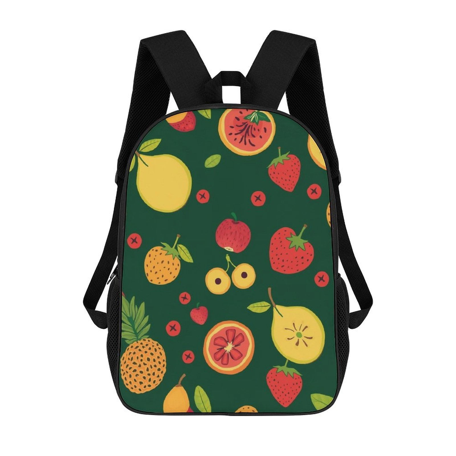 Fruity Green Background Backpacks For Teenagers Backpacks 17 Inch ...