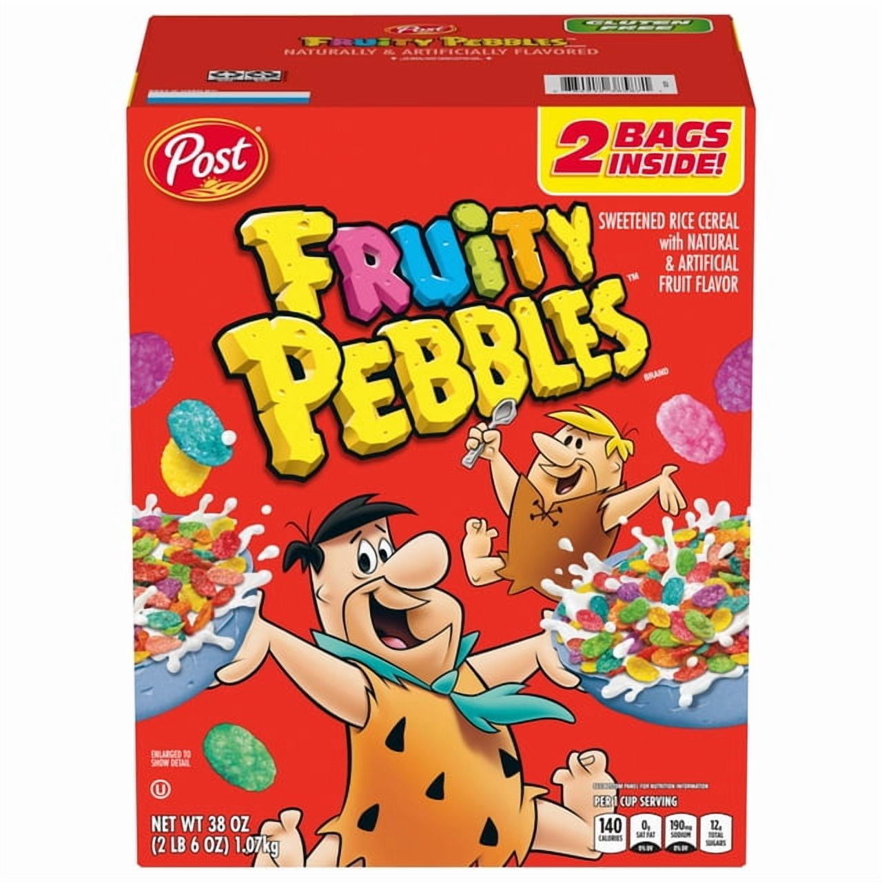 Fruity Pebbles Cereal 38 Oz