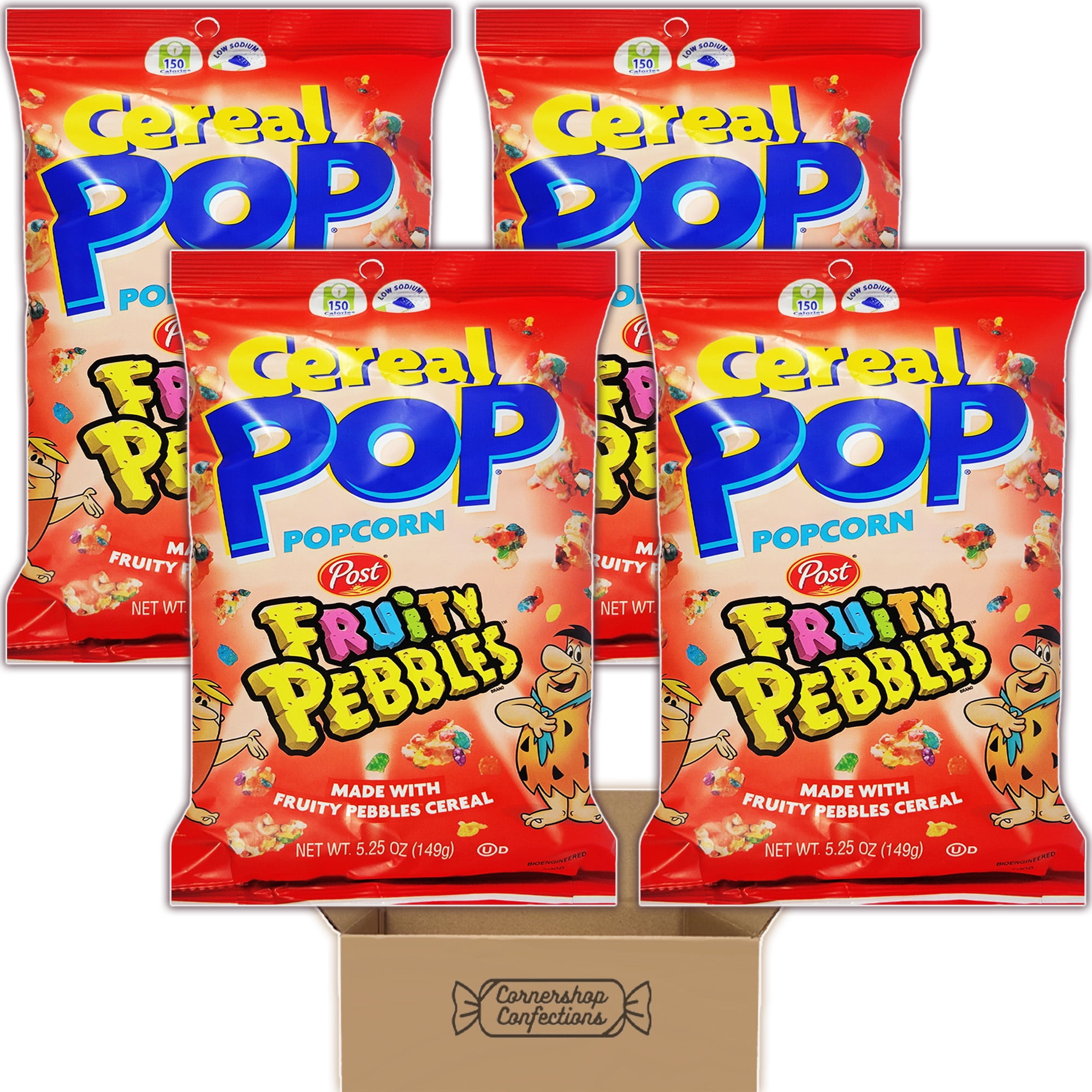 Fruity Pebbles Cereal Pop Bulk Pack - 4 Individually Sealed 5.25 Ounce ...