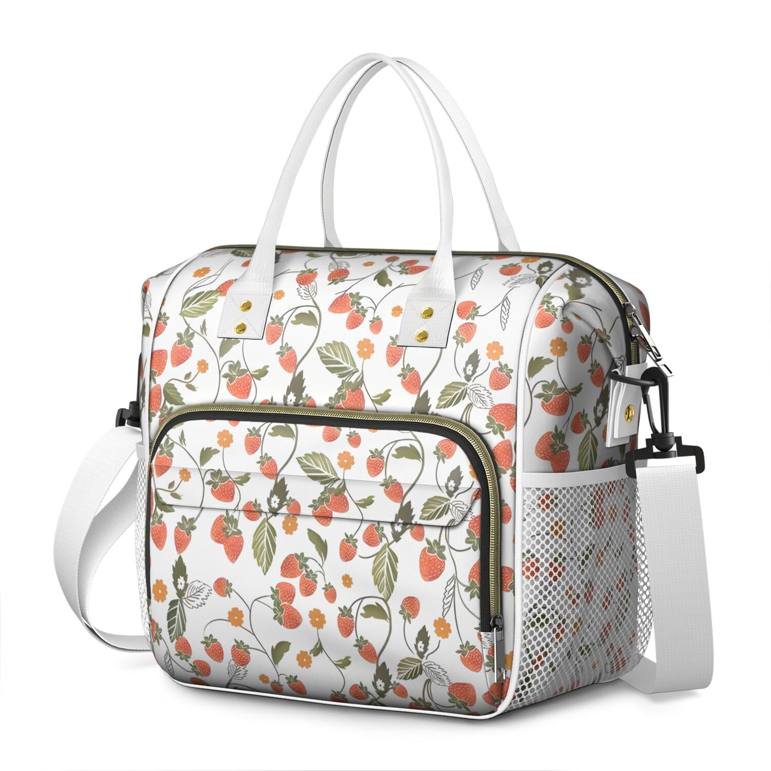 Fruity Strawberry Leakproof Lunch Box - XXL Insulated Cooler Bag for ...