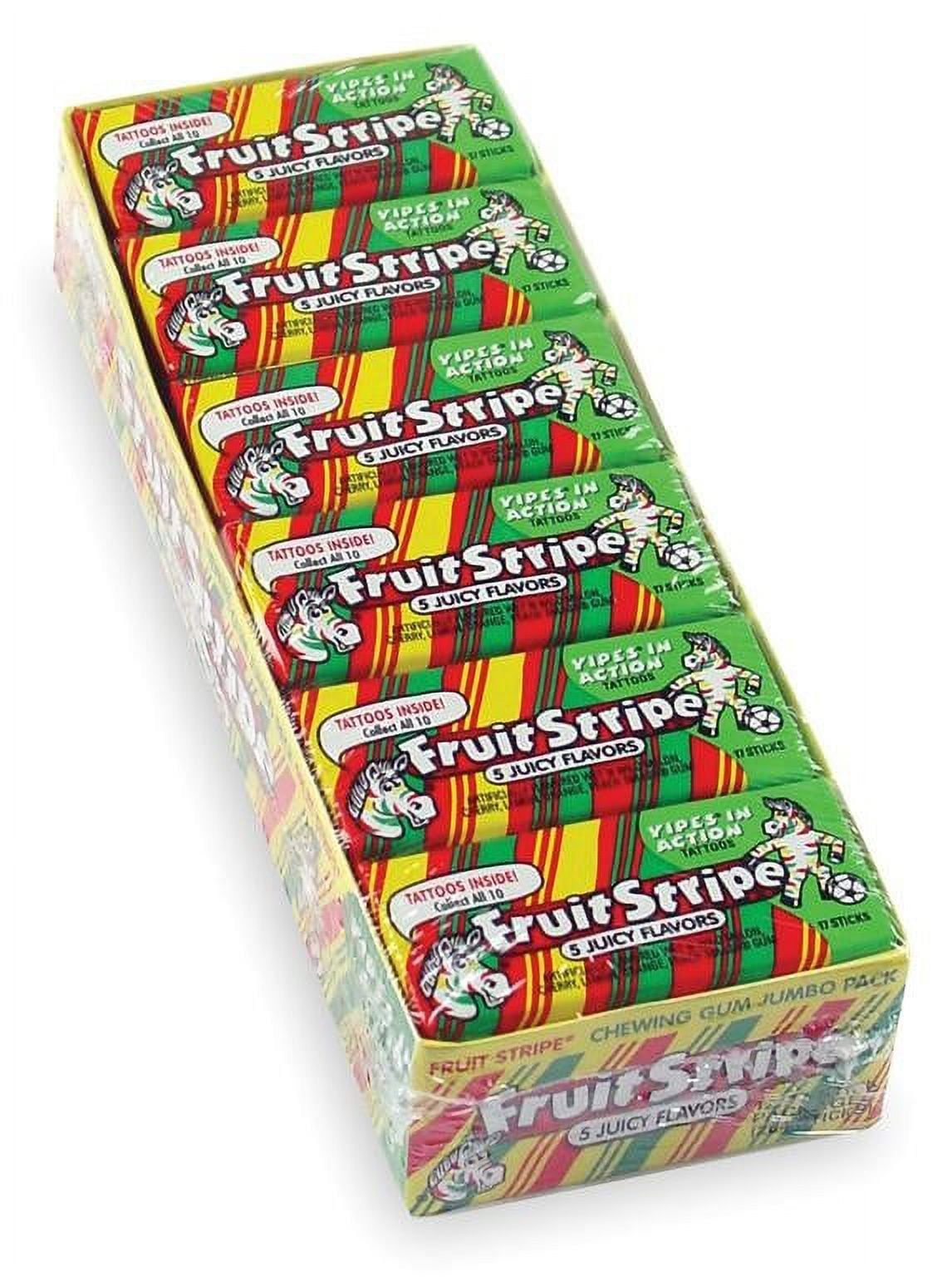 Fruity Stripe Bubble Gum Packs Juicy Fruity: 12 Ct - Walmart.com