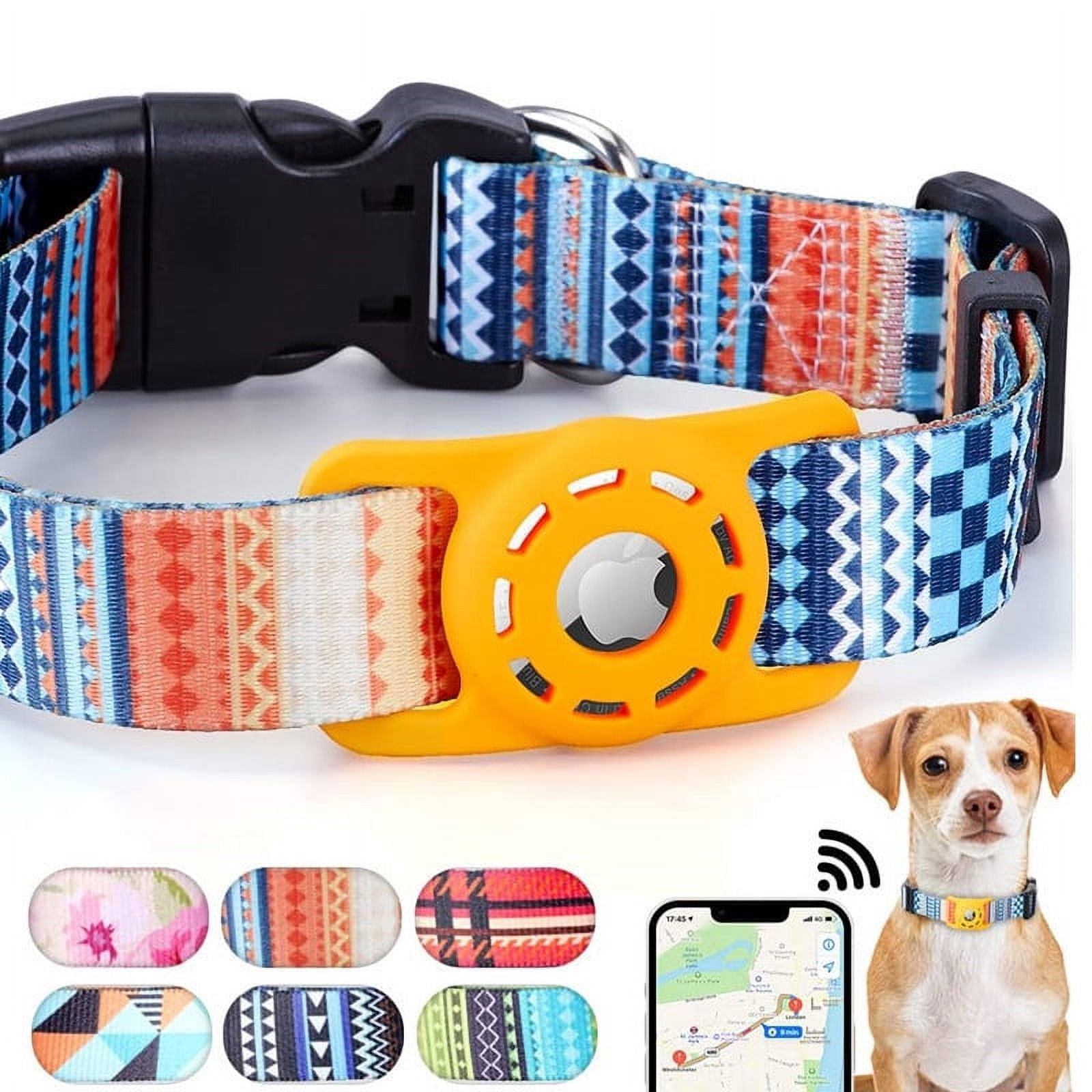 Frusde AirTag Dog Collar Compatible with Apple AirTag Cat Puppy Collar ...