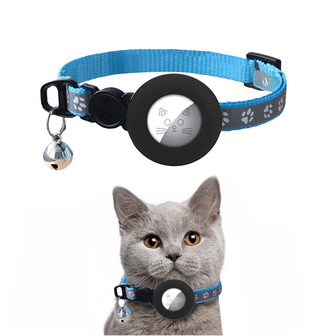 Frusde Cat Collar for Airtag, Reflective Cat Collar with Safety Buckle ...
