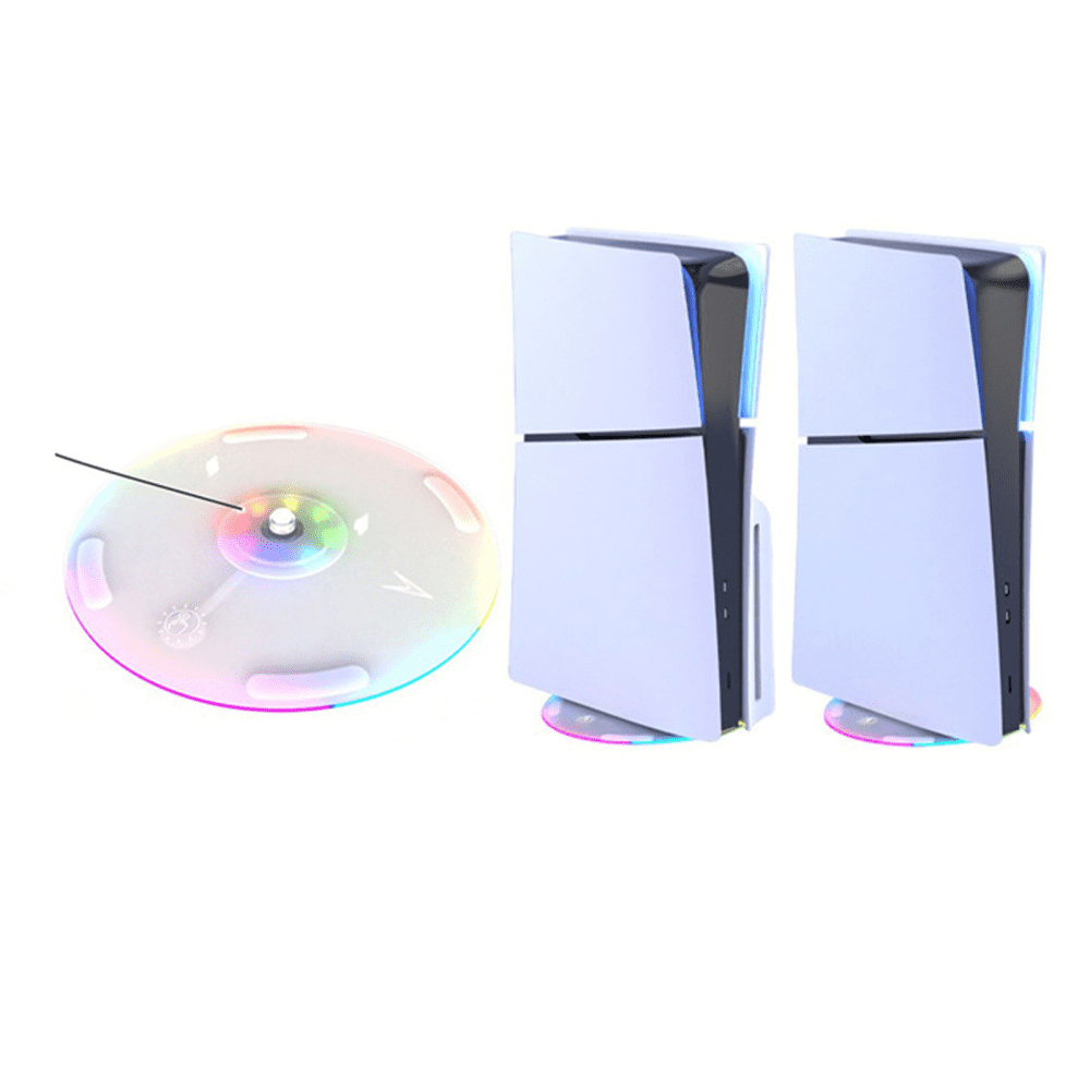 Frusde RGB Vertical Stand for PS5 Slim Disc & Digital Console, LED ...