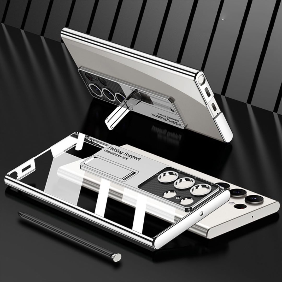 Frusde for Samsung Galaxy S24 Ultra S24 Plus S24 Clear Case with Kickstand Transparent ...