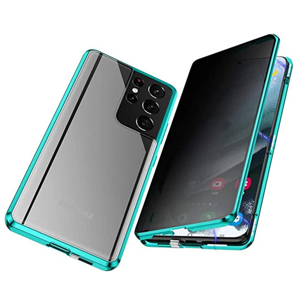 Frusde for Samsung Galaxy S24 Ultra S24 Plus S24 Privacy Magnetic Case Metal Frame Double Sided ...