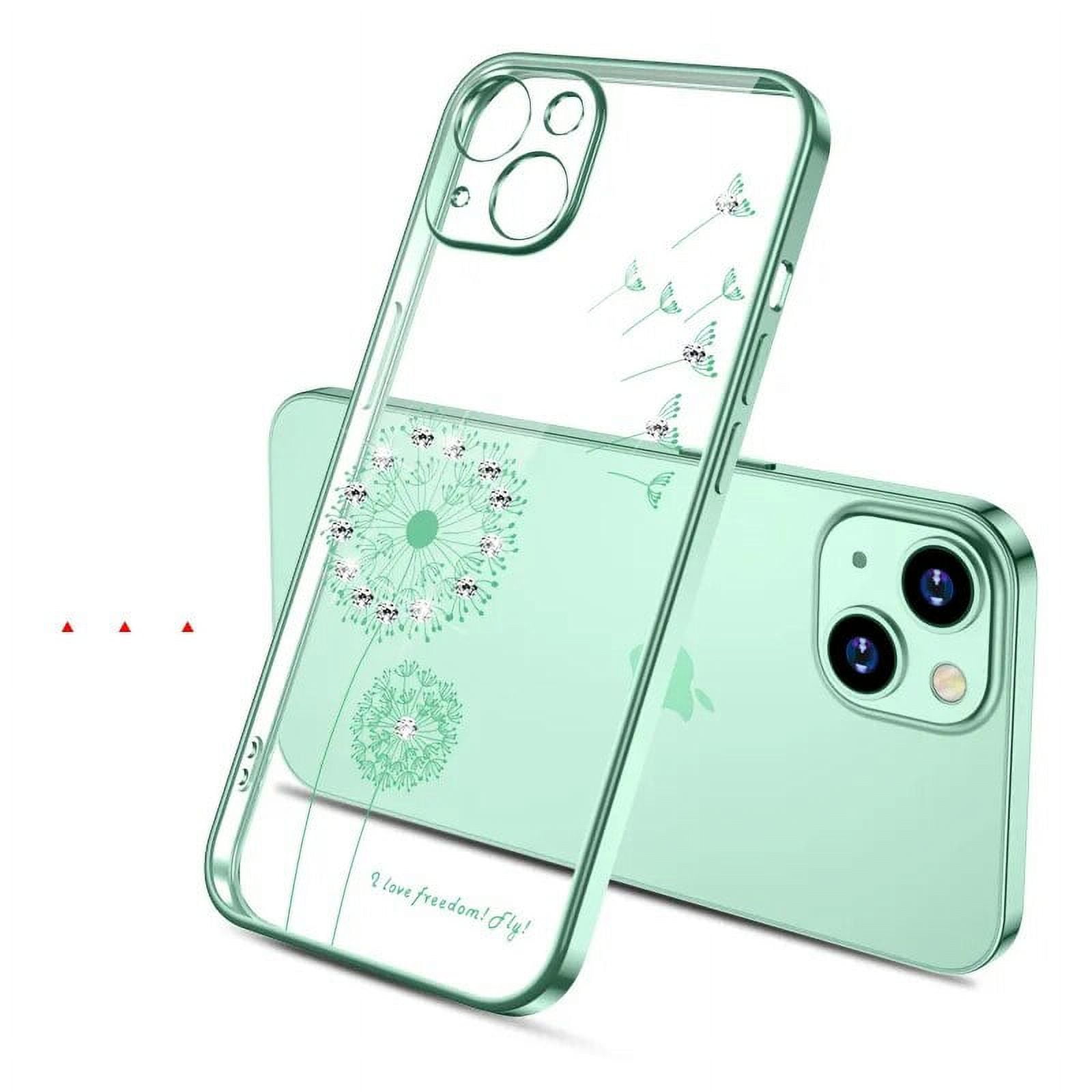 Frusde for iPhone 15 Plus Clear Glitter Case, Electroplated Diamond ...