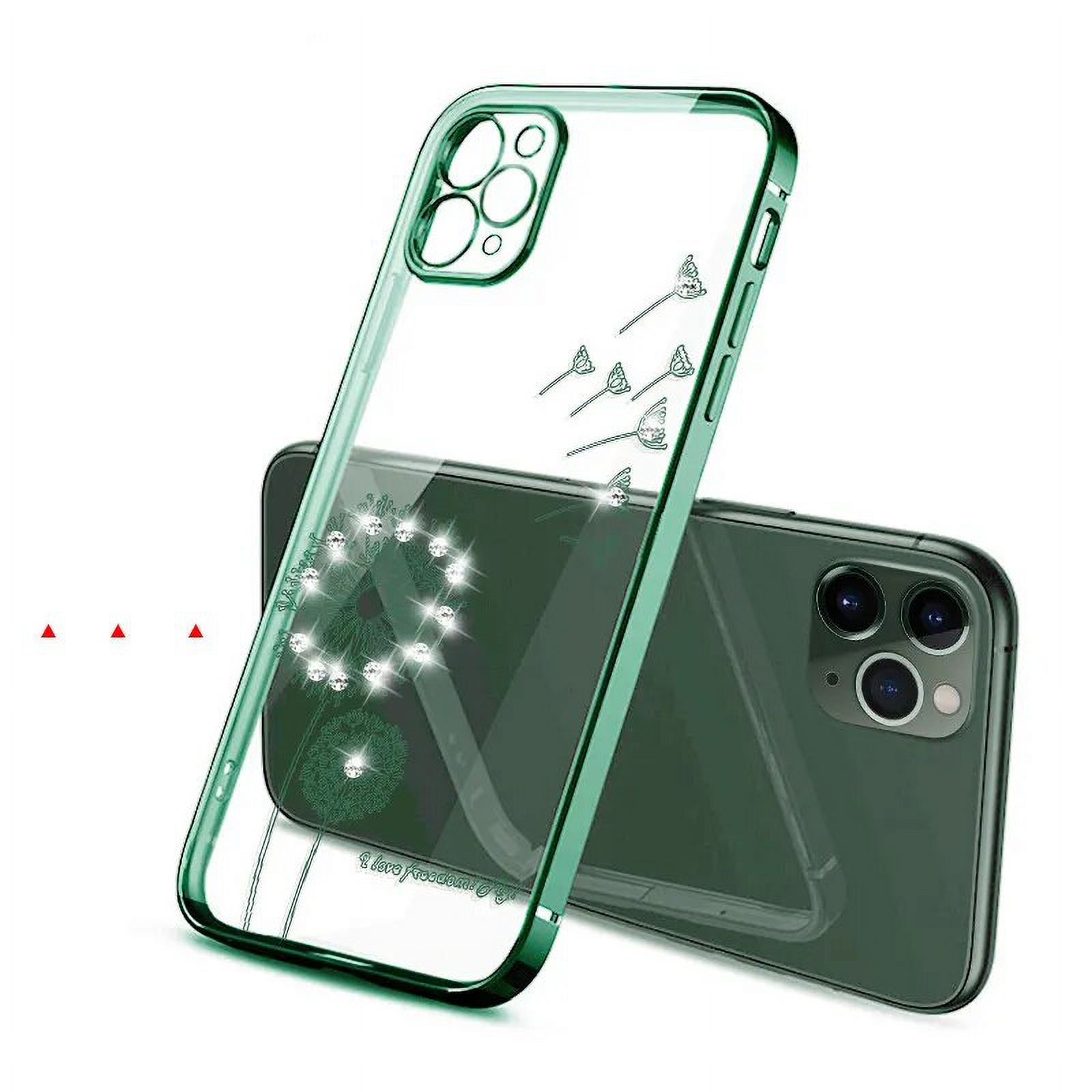 Frusde for iPhone 15 Pro Max Clear Glitter Case, Electroplated Diamond Transparent Slim Soft TPU ...