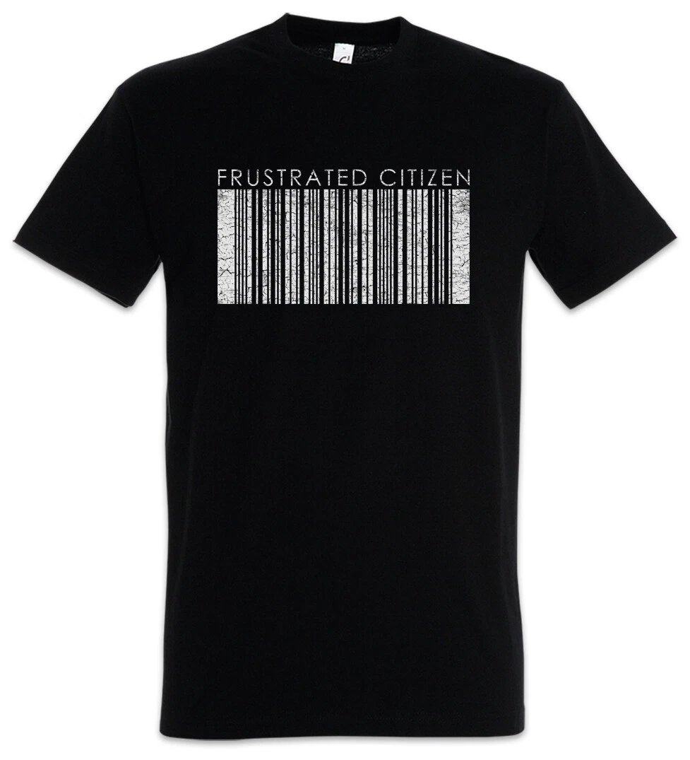 Frustrated Citizen T-Shirt Barcode Digitalization Geek Nerd Industry 4. ...