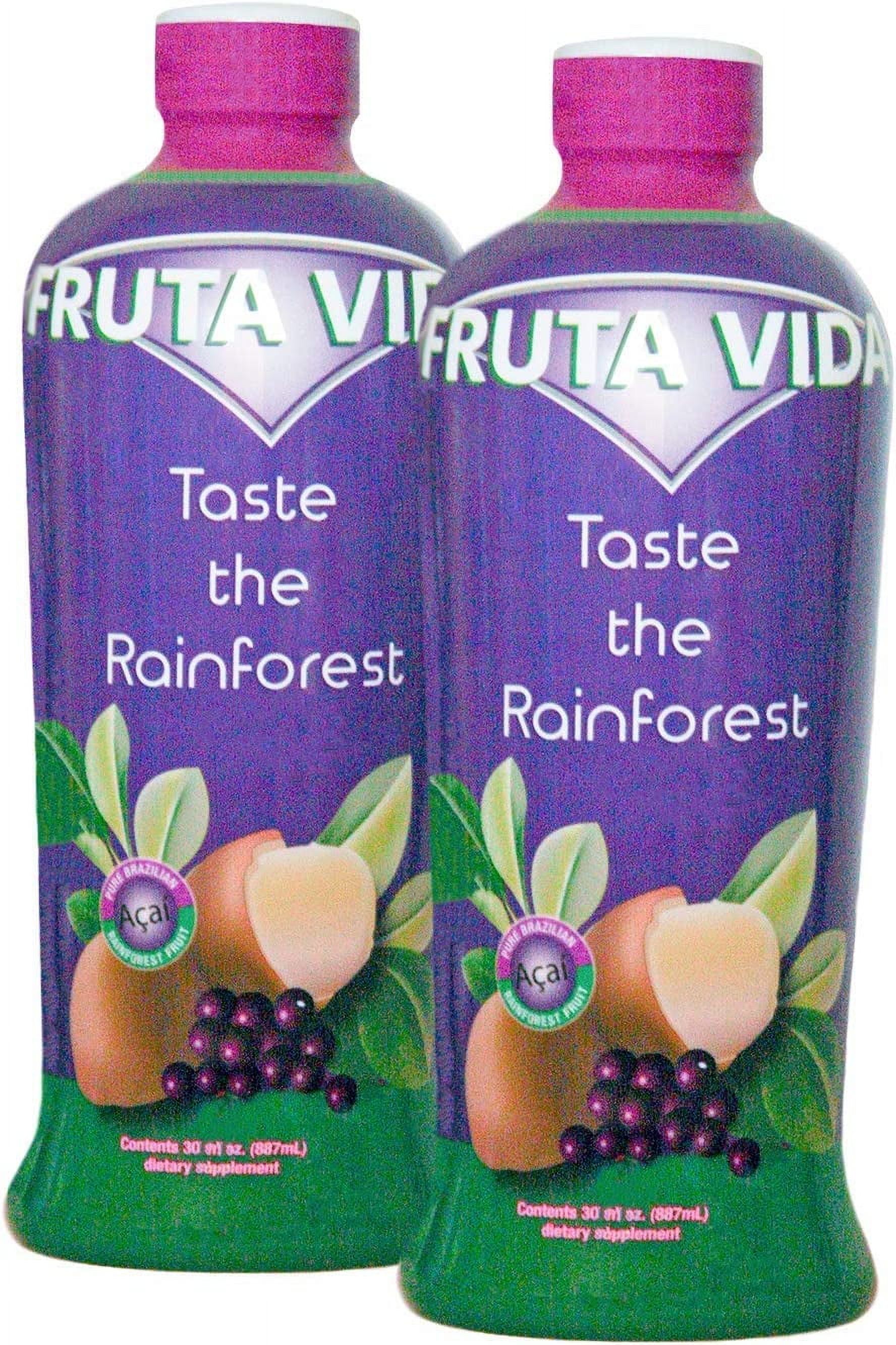 Fruta Vida – 2 Pack of 30 oz Bottles – Acai – Yerba Mate – Cupuacu ...