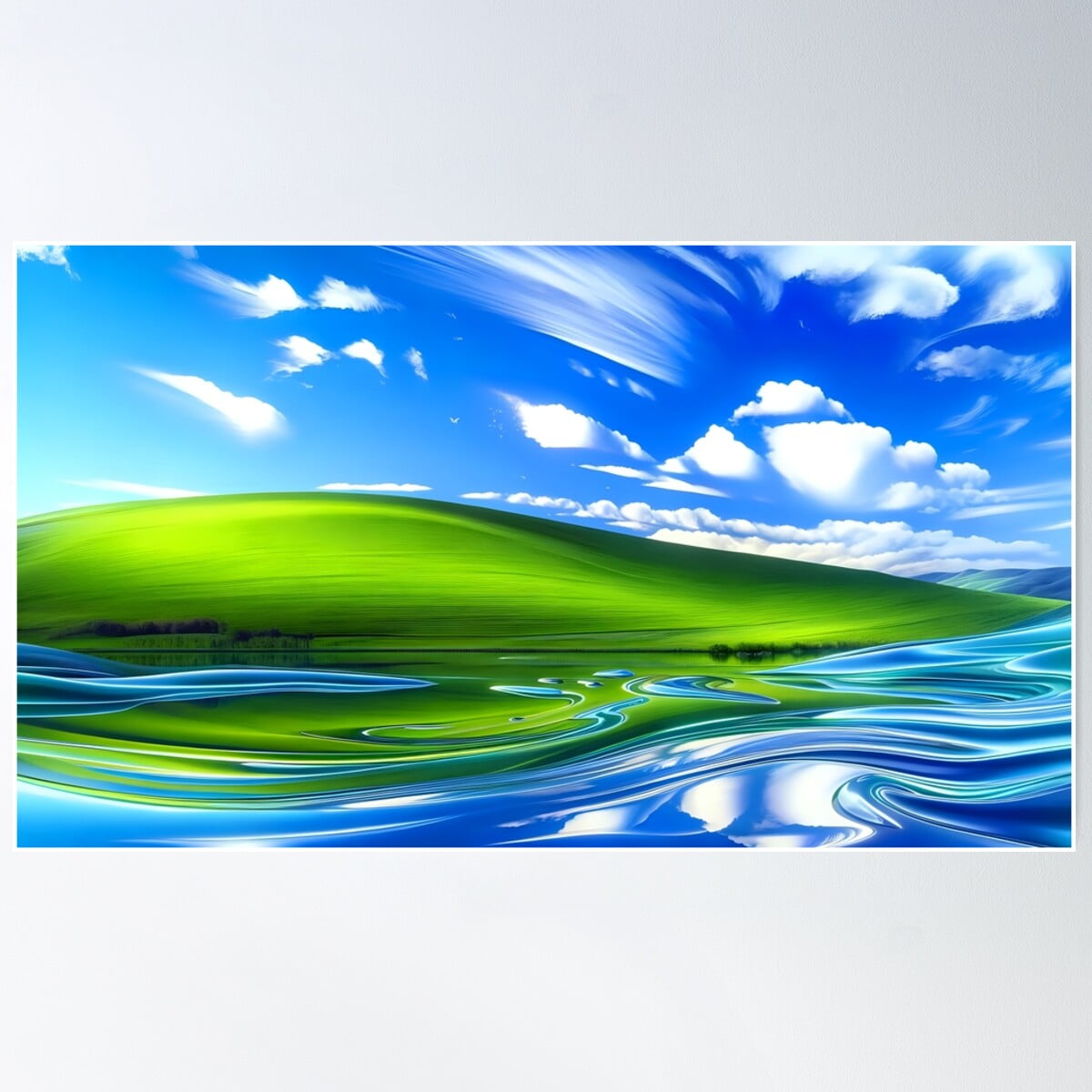 Frutiger Aero Windows XP Background Poster, 8x12 UNFRAMED - Walmart.com