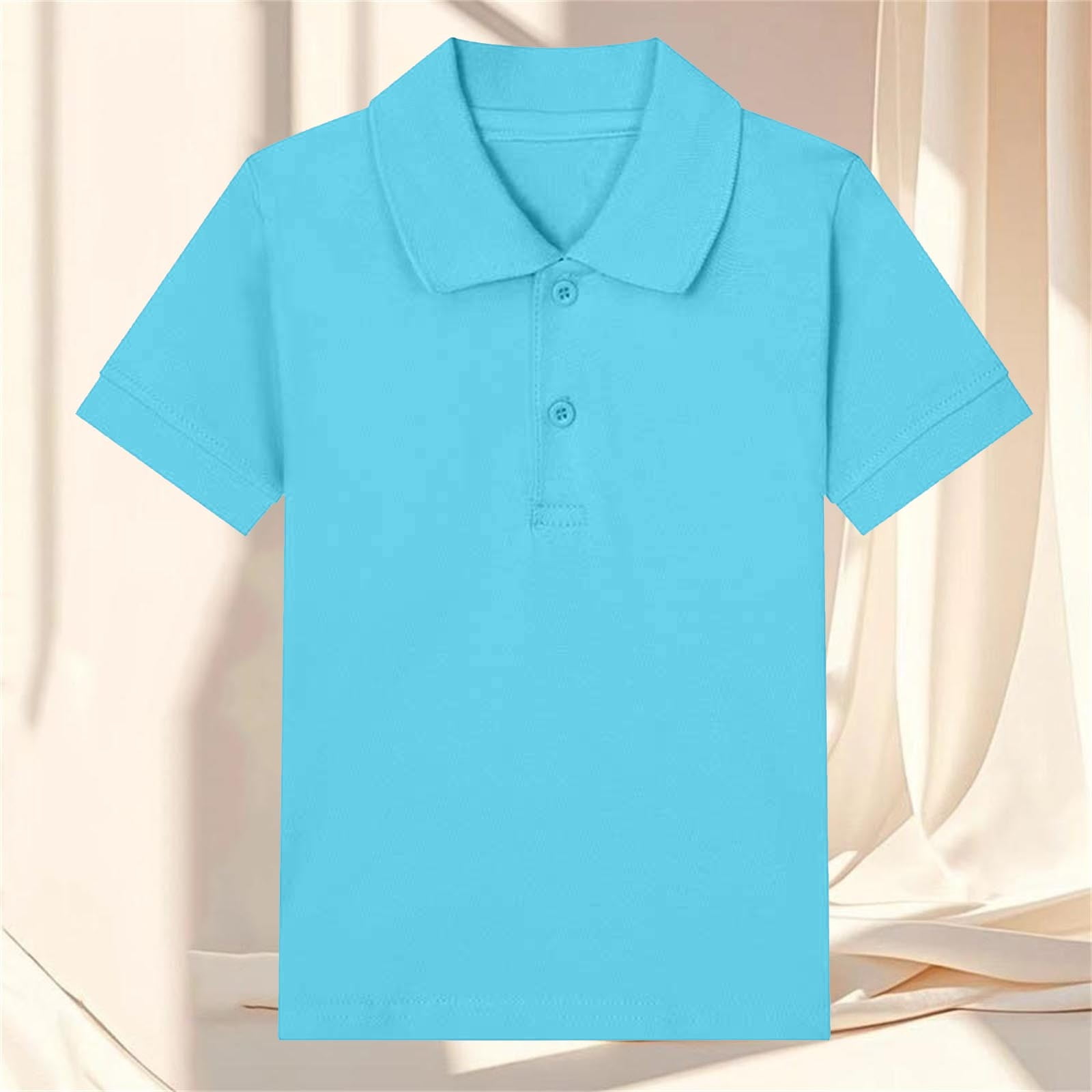 Frwgonr Boys Sports T-shirts Short Sleeve Button Down Dress Shirts ...
