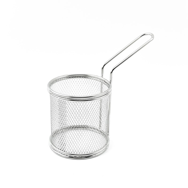 Fry Basket Stainless Steel French Fry Basket Chicken Snack Filter Fried ...