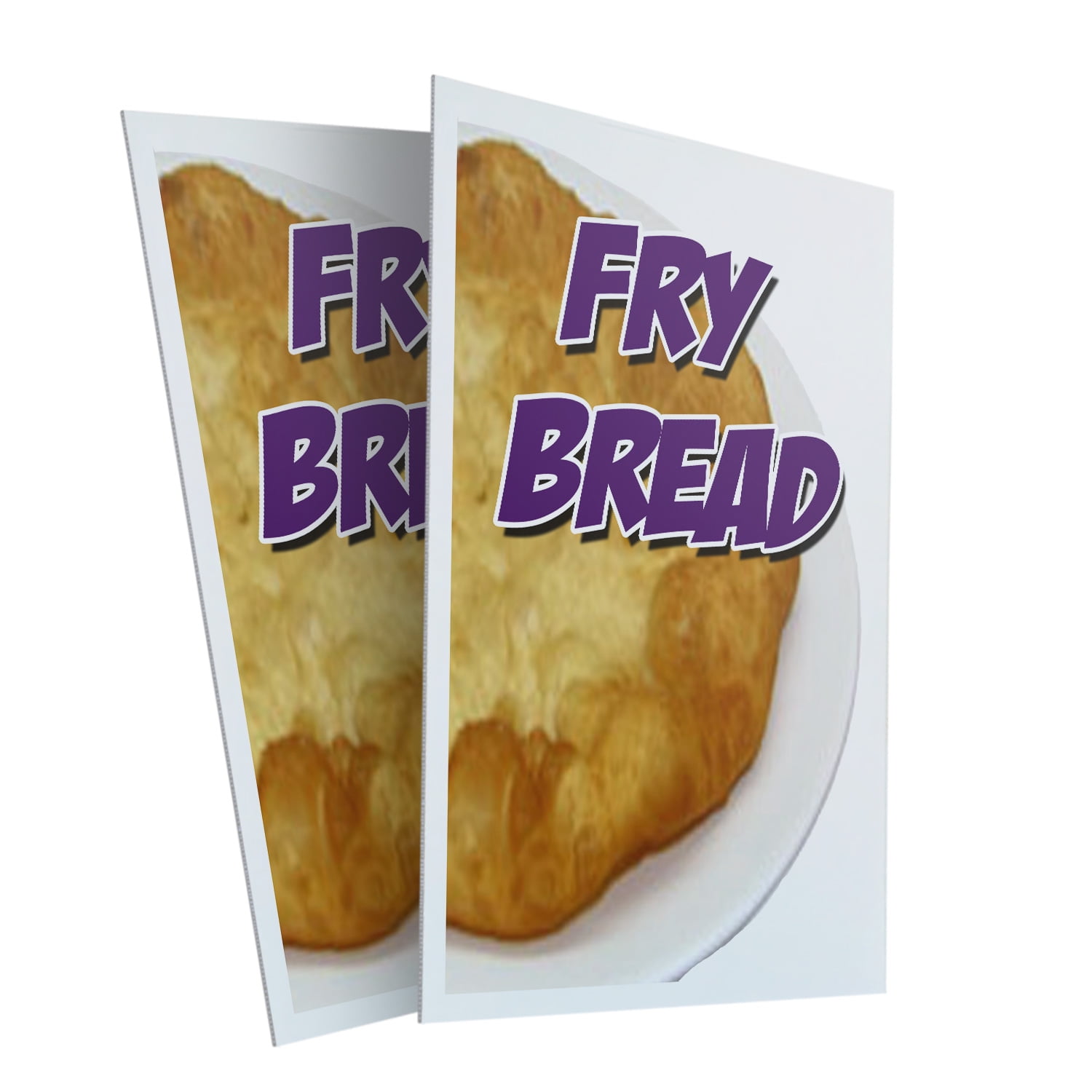 Fry Bread (2-PACK) 24" x 36" Plastic Signs | Sign Insert 4mm Corrugated ...