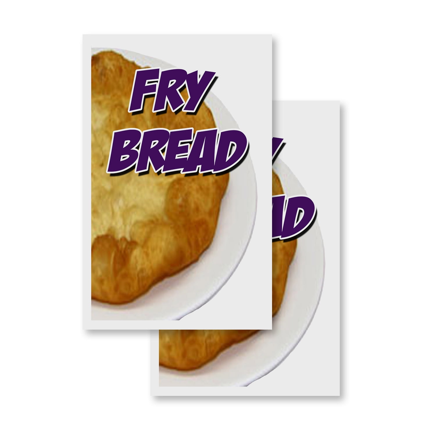 Fry Bread (2-PACK) 24" x 36" Vinyl Decals | Sign Insert Peel & Stick ...