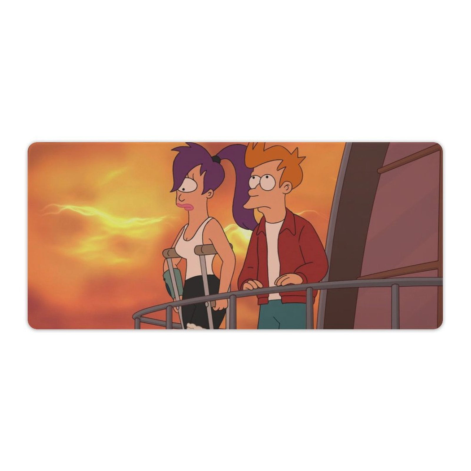 Fry Leela Futurama Mouse Pad No-sliped Large Mousepad Extended Gaming ...