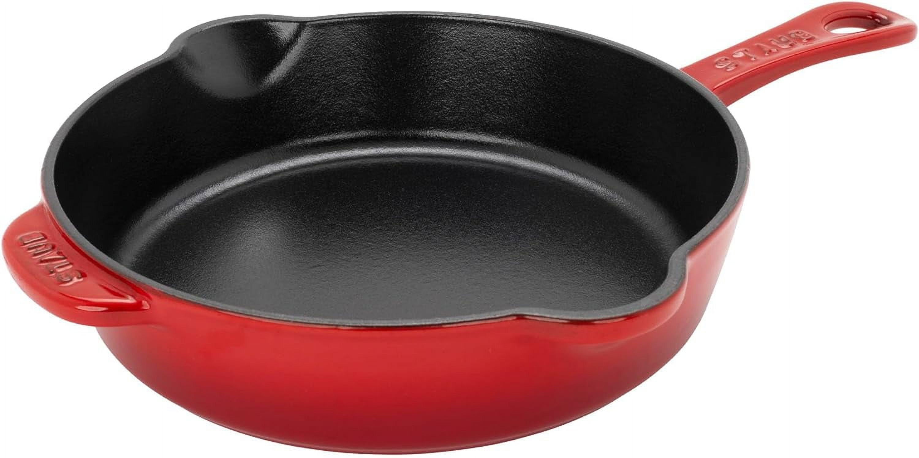 Fry Pans Cast Iron 8.5-inch Traditional Deep Skillet-Cherry - Walmart.com