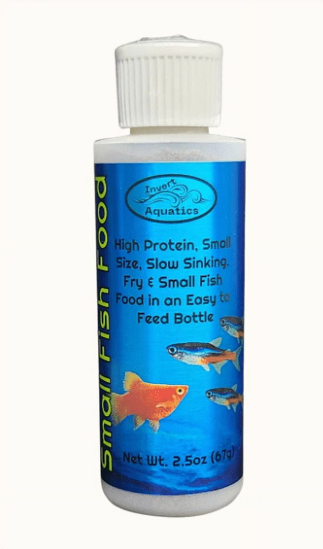 Fry & Small Fish Food - Easy to Feed Squeeze Bottle - Powder Food for ...
