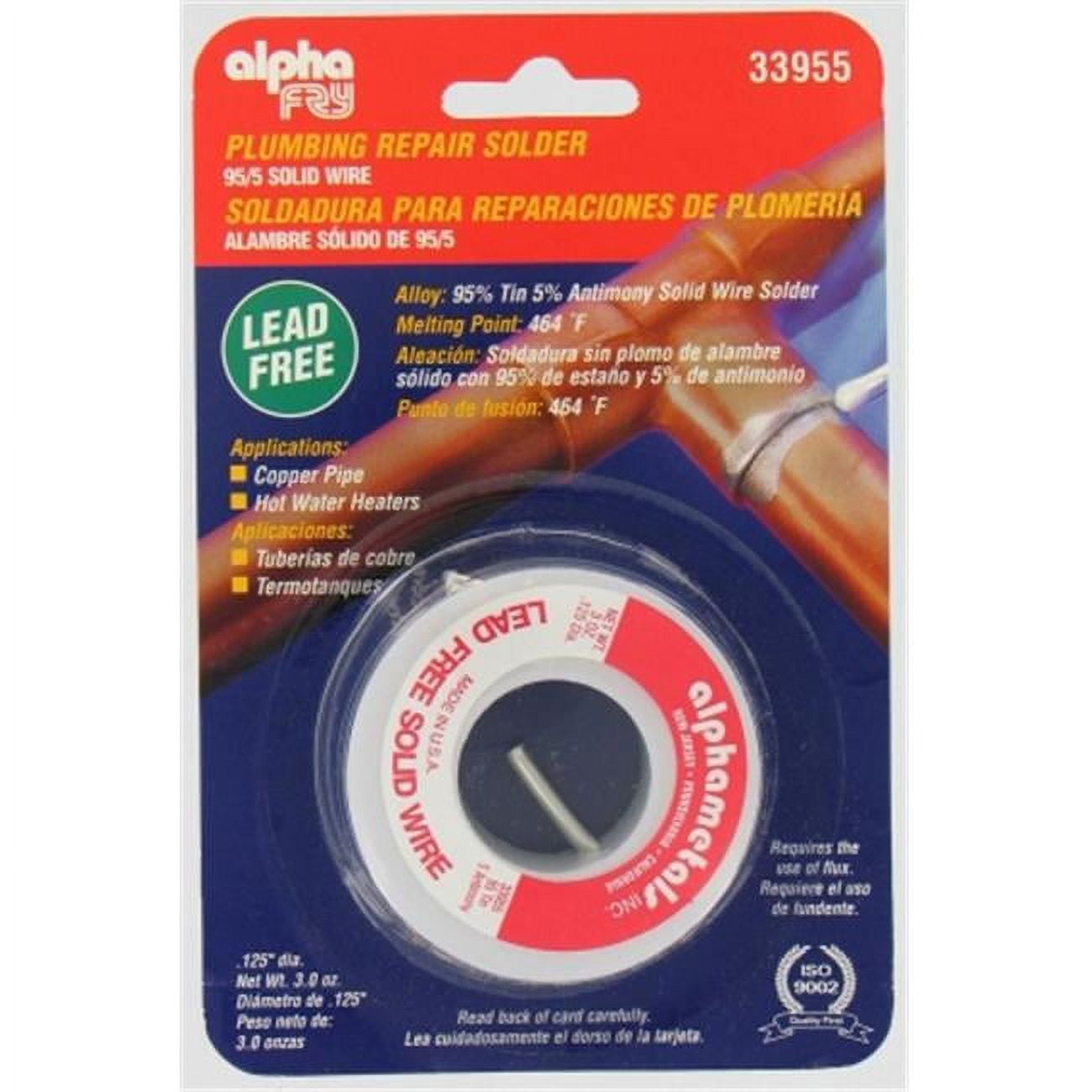 Fry Technologies Cookson Elect 95-5 Solid Wire Solder - Walmart.com