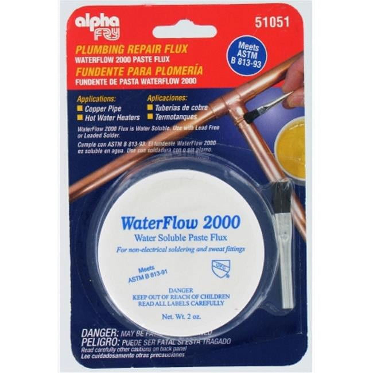 Fry Technologies Cookson Elect Water Soluble Flux & Brush - Walmart.com