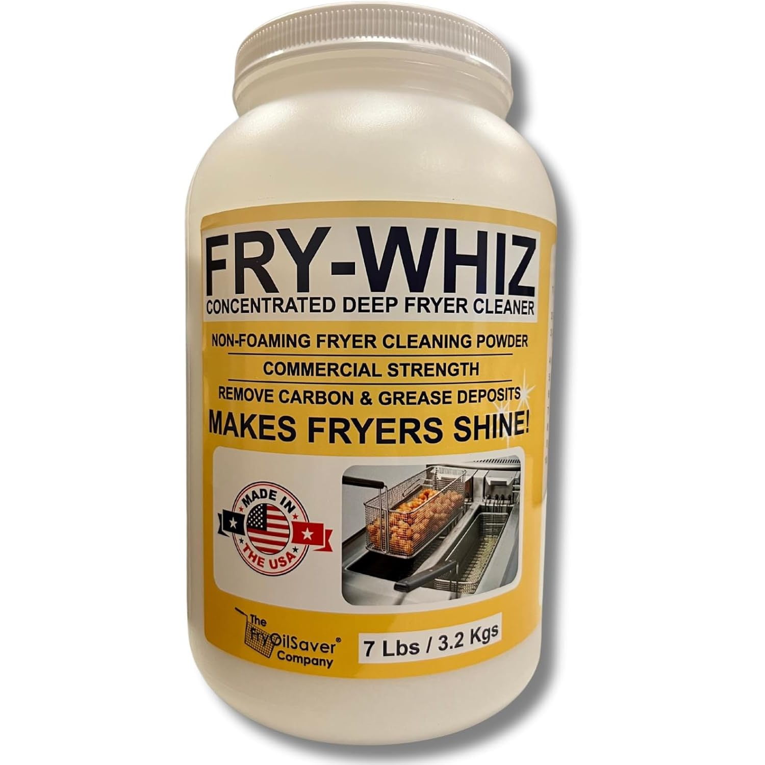 Fry-Whiz Deep Fryer Cleaner, Deep Fryer with Basket Cleaner, Fryer Boil ...