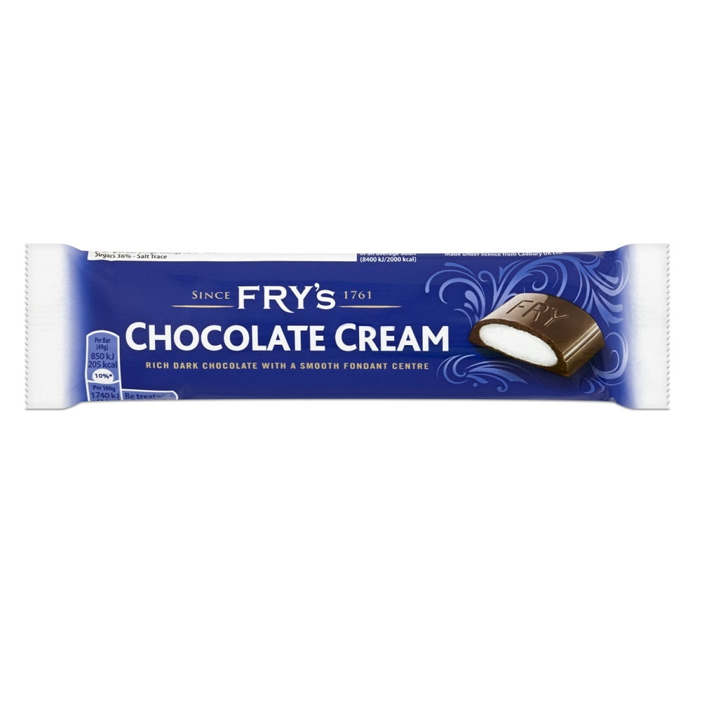 Fry's Chocolate Cream Bar 49g (Pack of 48) - Walmart.com