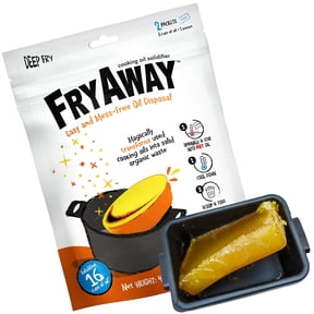 FryAway Cooking Oil Solidifier 4 Pack for Easy Disposal of Used Oil ...