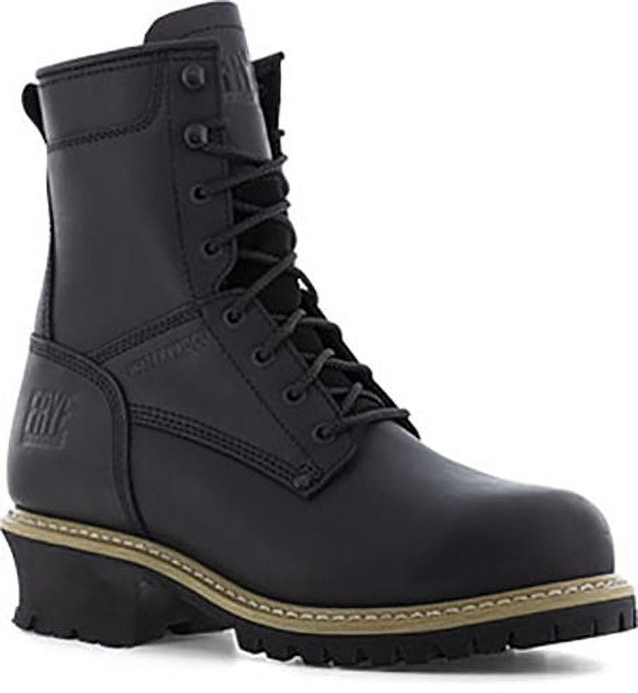 Frye Men's 8" Lace-Up Waterproof Logger Work Boot Steel Toe Black 11 EE ...