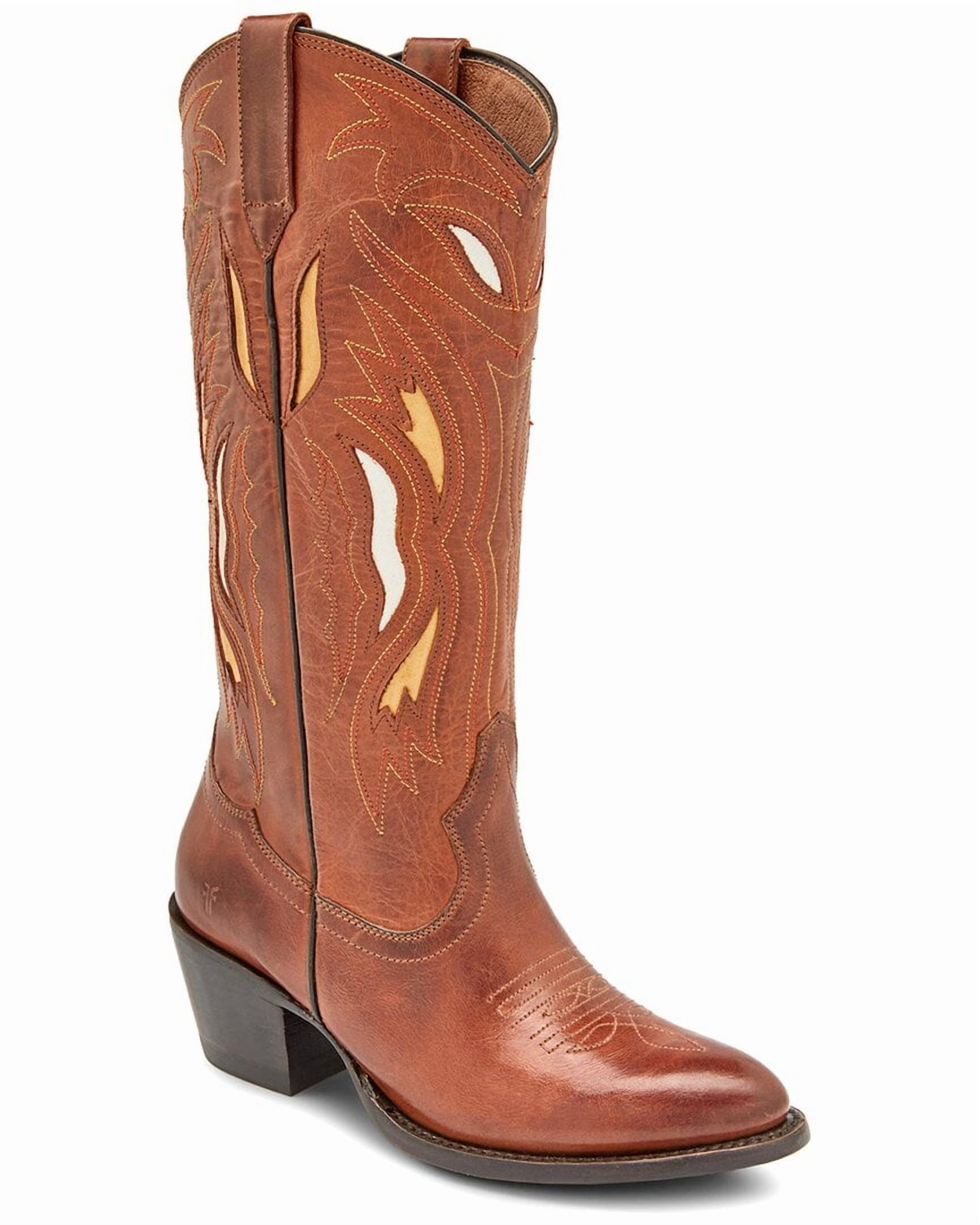 Frye Shelby Deco Stitch Leather Boot, 6.5 - Walmart.com